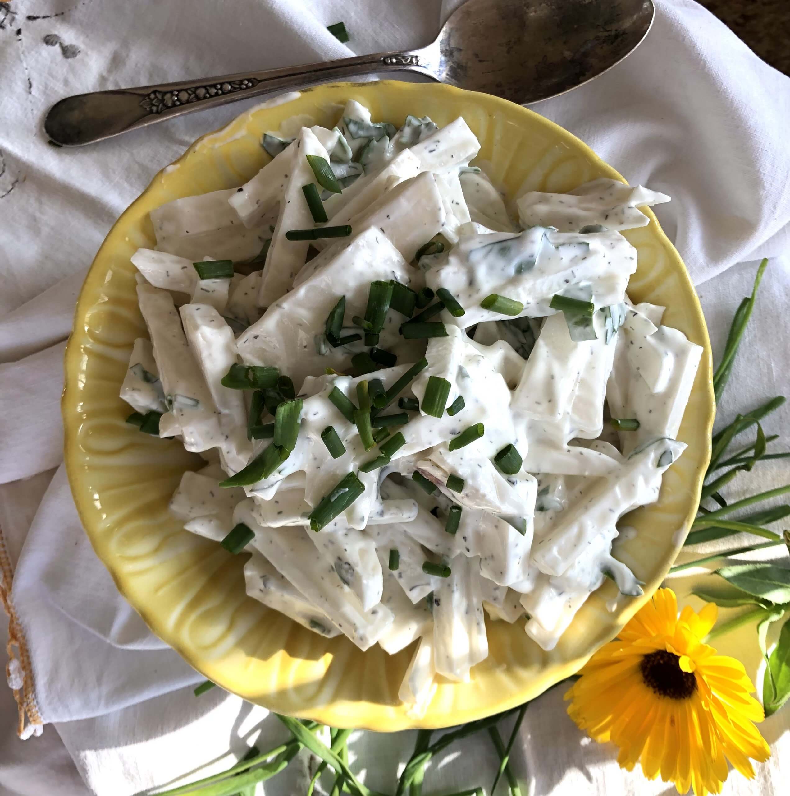 Raw Turnip Salad: a foraging recipe - vomitingchicken.com