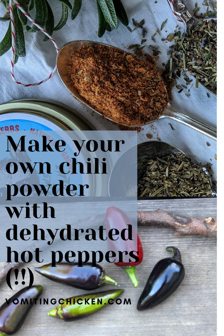 Make your own chili powder with dehydrated hot peppers ...