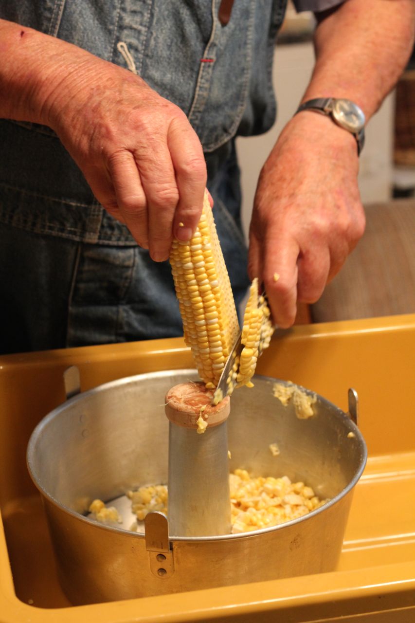 Oh Yeah. Putting up sweet corn. Sweet sticky goodness ...