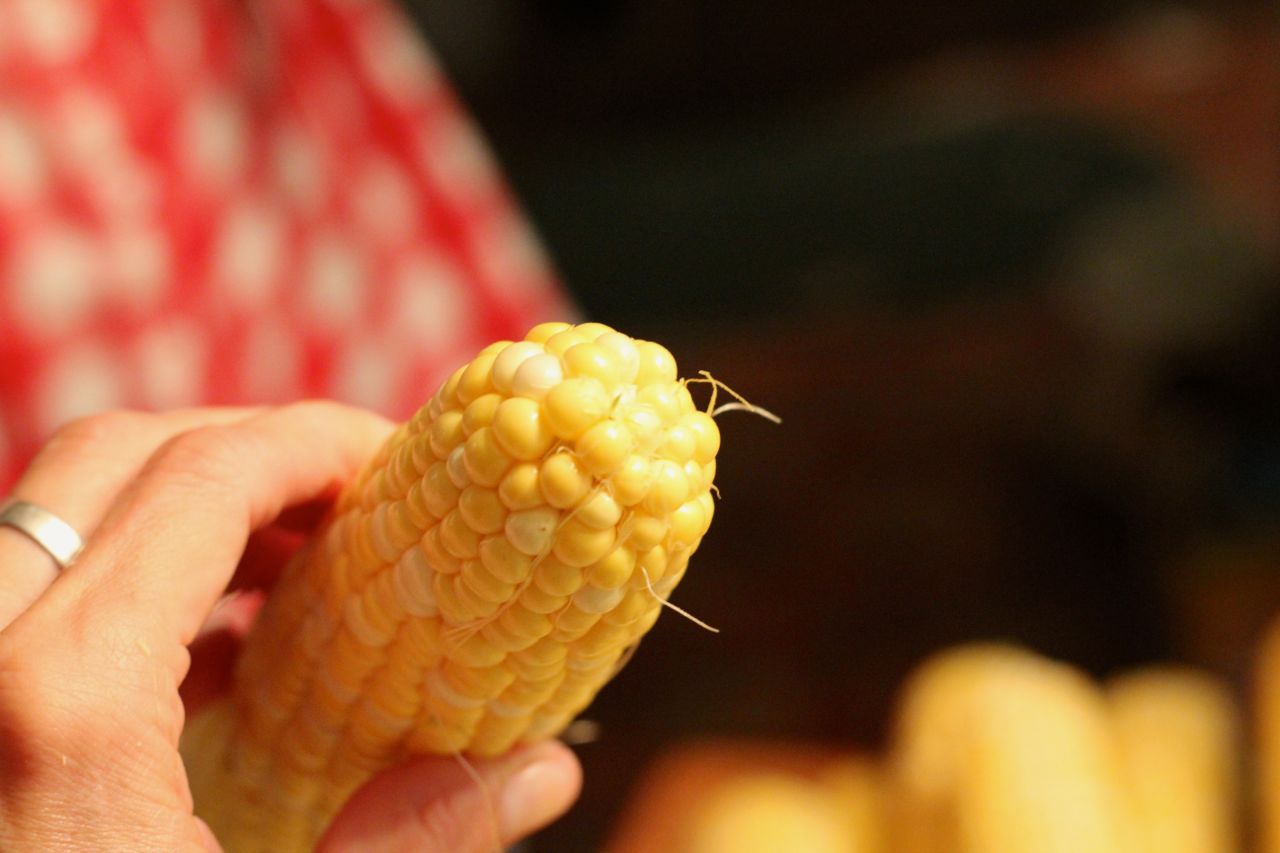 Oh Yeah. Putting up sweet corn. Sweet sticky goodness ...